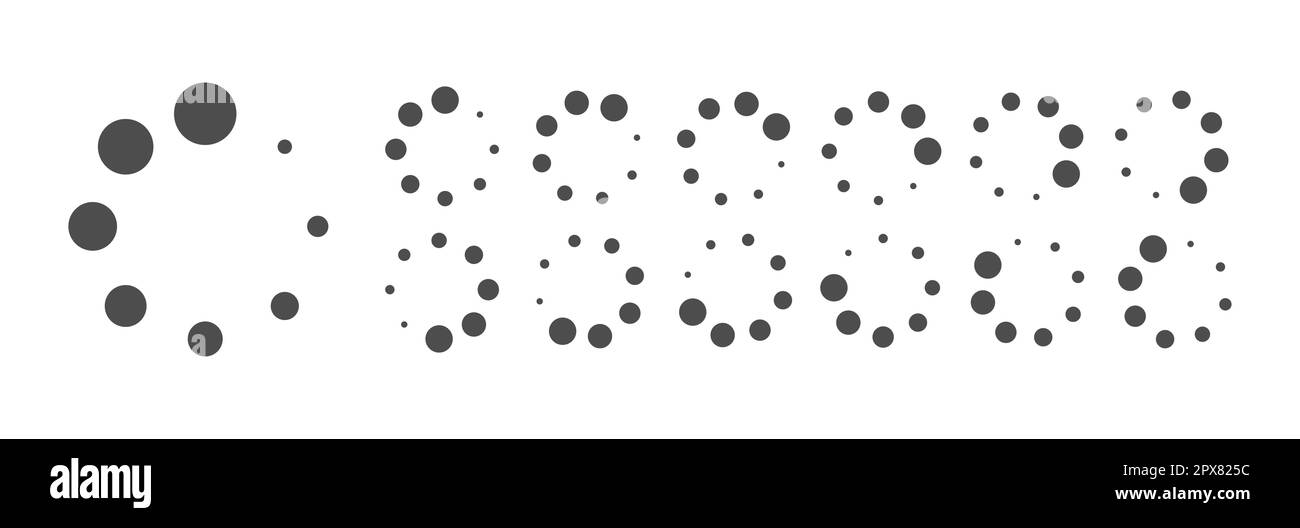 Circular Loading Buffering Icons Vector Stock Vector Image And Art Alamy