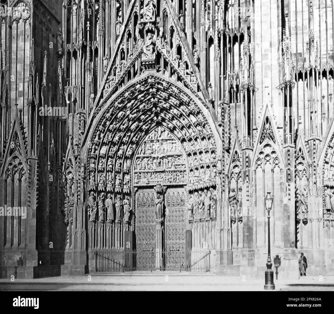 Strasbourg Cathedral, France, Victorian period Stock Photo - Alamy