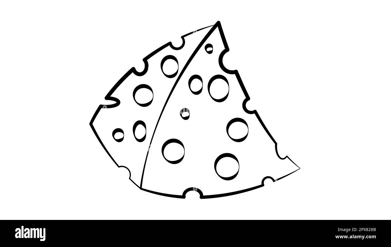 Cheese in flat style isolated simple logo icon design. Food and drink ...