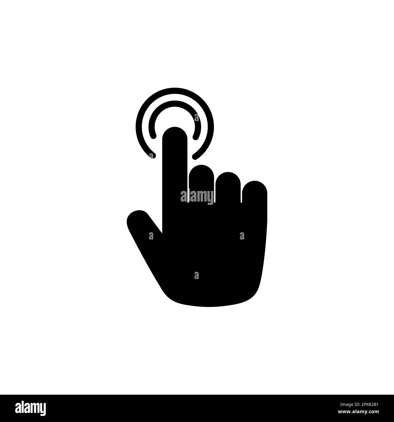 hand click icon vector. clicking finger icon. pointer icon Stock Vector ...