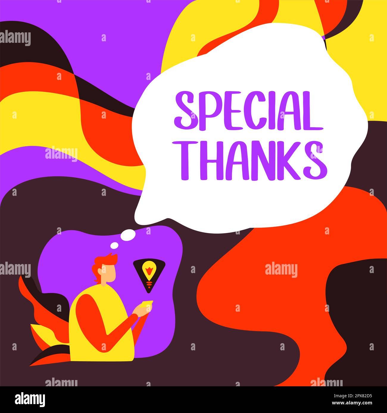 Inspiration showing sign Special Thanks, Business showcase expression ...