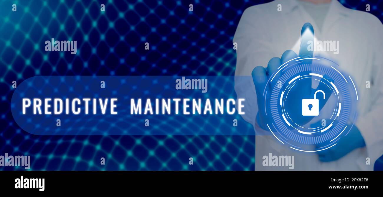 Text showing inspiration Predictive Maintenance, Word for Predict when ...