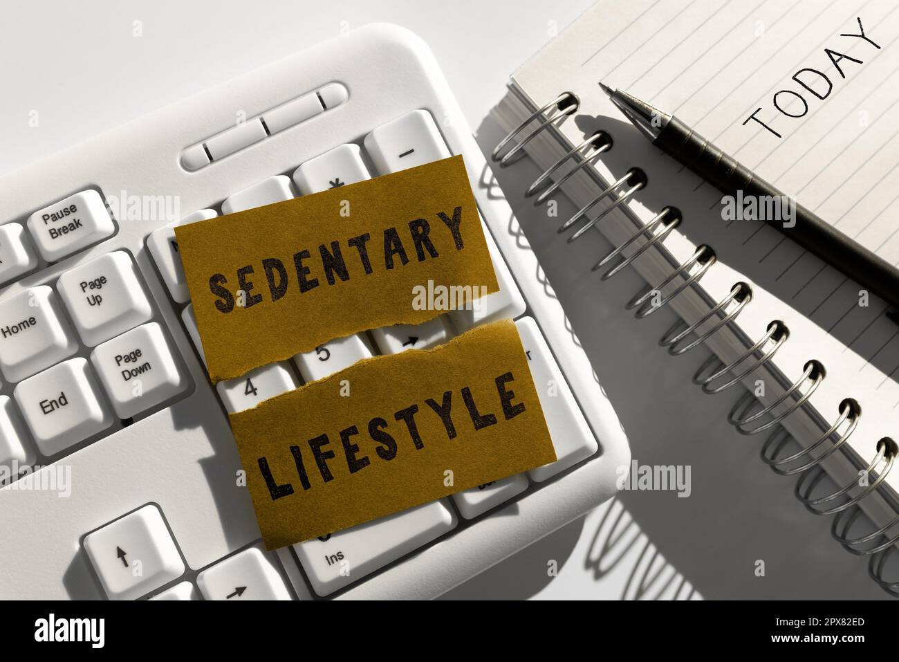 Inspiration showing sign Sedentary Lifestyle, Word for ways and means ...