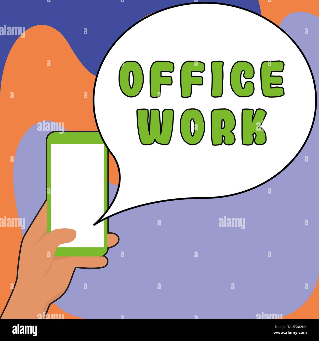 Text showing inspiration Office Work, Word for any clerical or ...