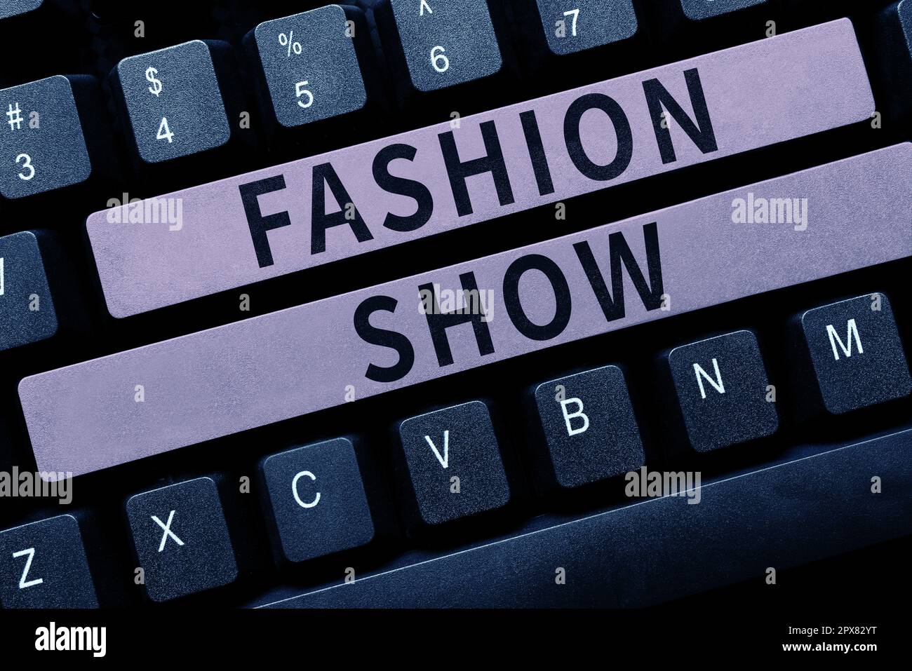 Text showing inspiration Fashion Show, Concept meaning exibition that ...