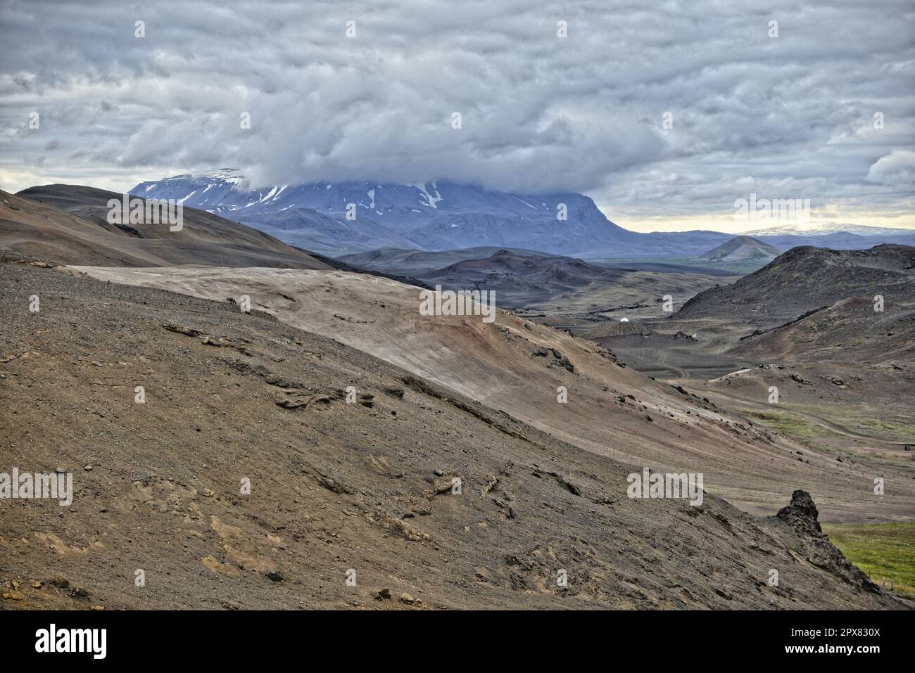 Landschaft, Krafla , Island, rot, braun, natur, lava, vulkanismus ...