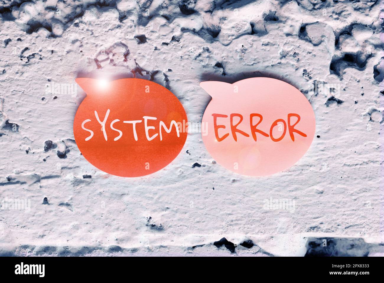 Inspiration showing sign System Error, Business idea Technological ...