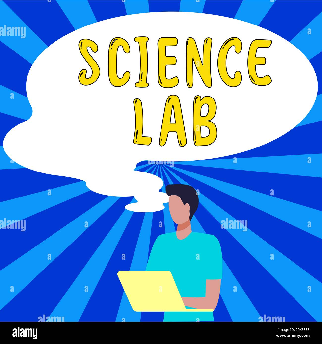 Text showing inspiration Science Lab, Internet Concept special facility ...