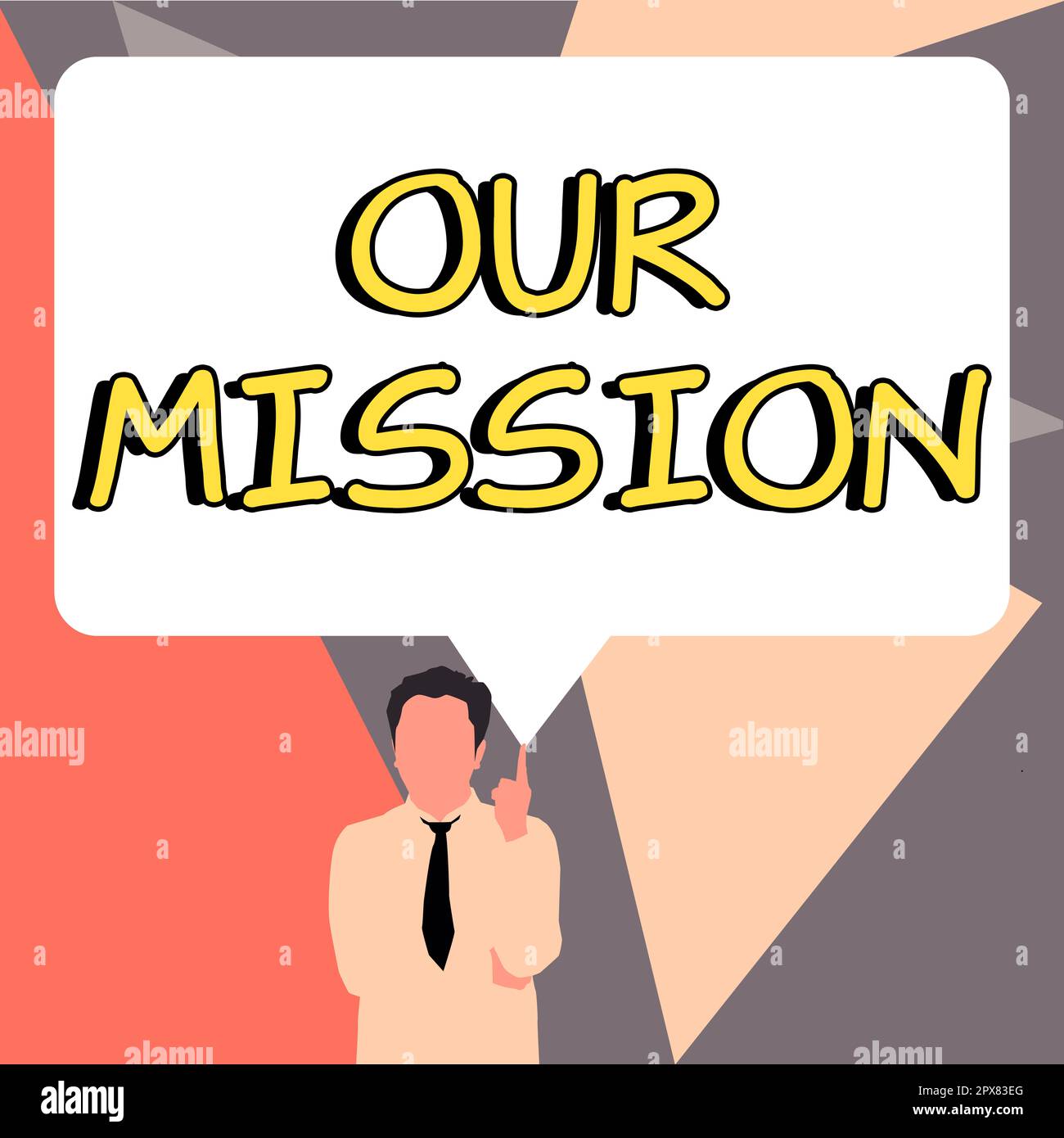 Hand writing sign Our Mission, Word Written on tasks or schedule we ...