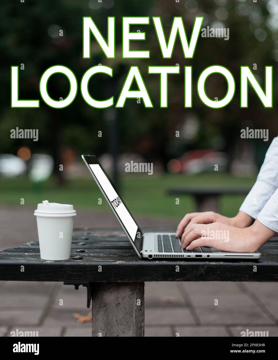 Handwriting text New Location, Business showcase Get located on a new ...