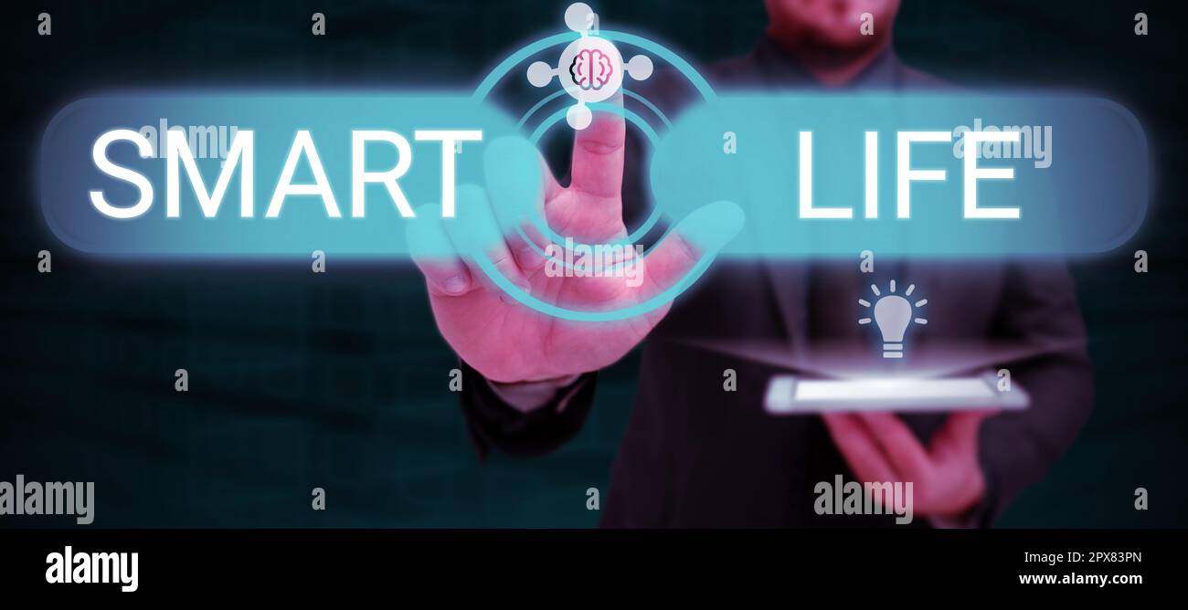 Inspiration showing sign Smart Life, Word Written on approach ...