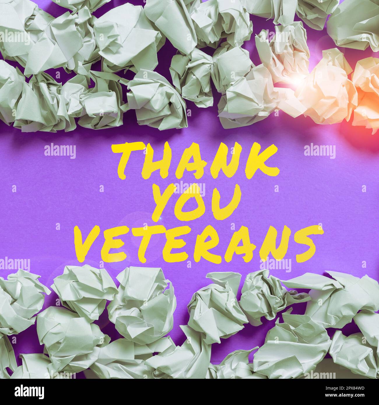 Hand writing sign Thank You Veterans, Conceptual photo Expression of ...