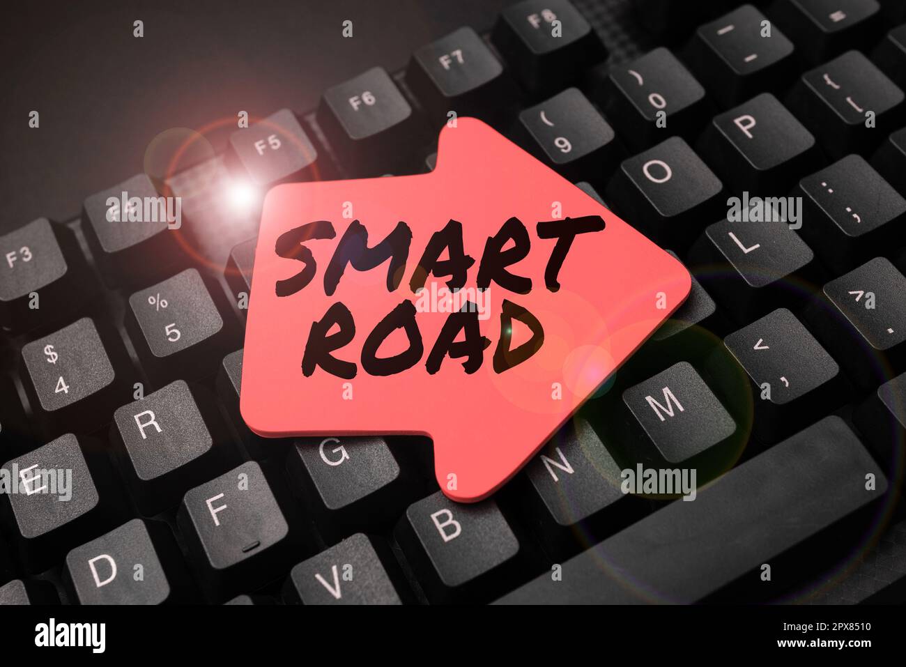 Inspiration showing sign Smart Road, Word Written on number of ...
