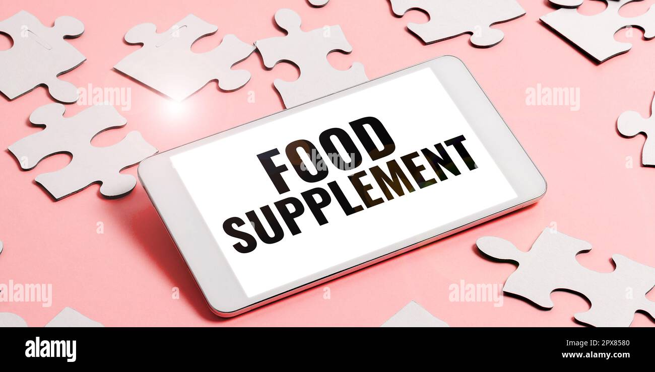 Handwriting text Food Supplement, Word Written on Conditions and ...