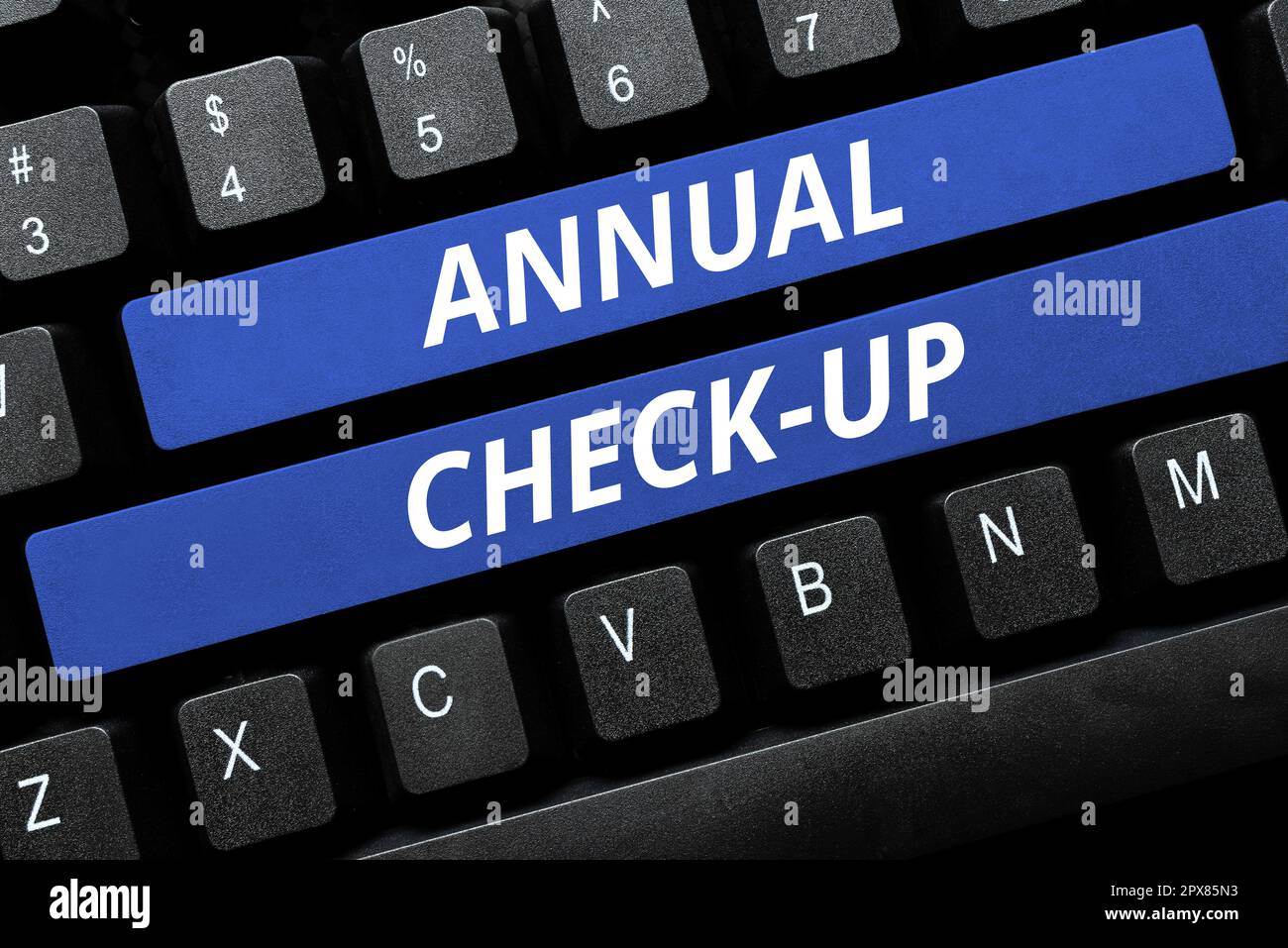 Text sign showing Annual Check Up, Word Written on yearly evaluation ...