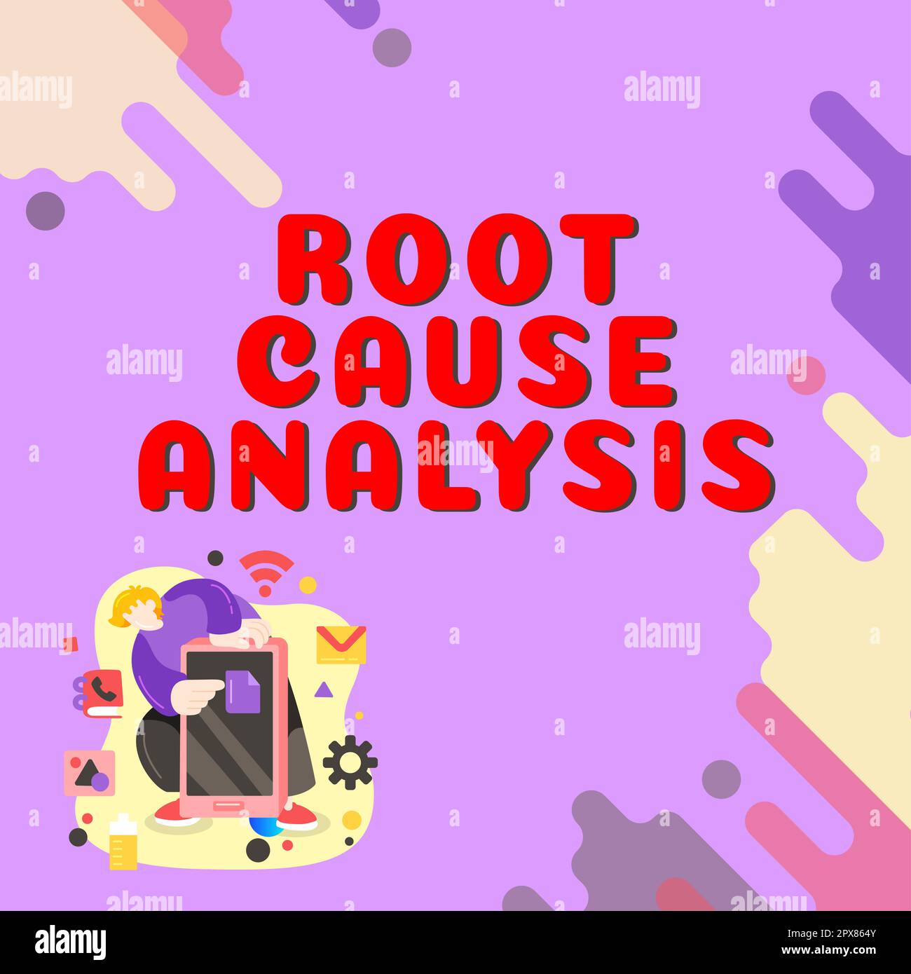Conceptual display Root Cause Analysis, Business concept Method of Problem Solving Identify ...