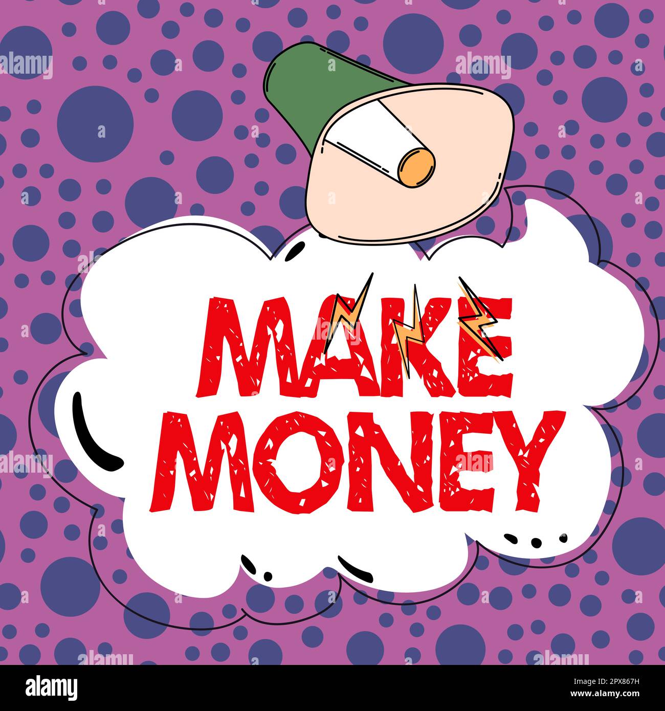 Text caption presenting Make Money, Word Written on making a profit or ...