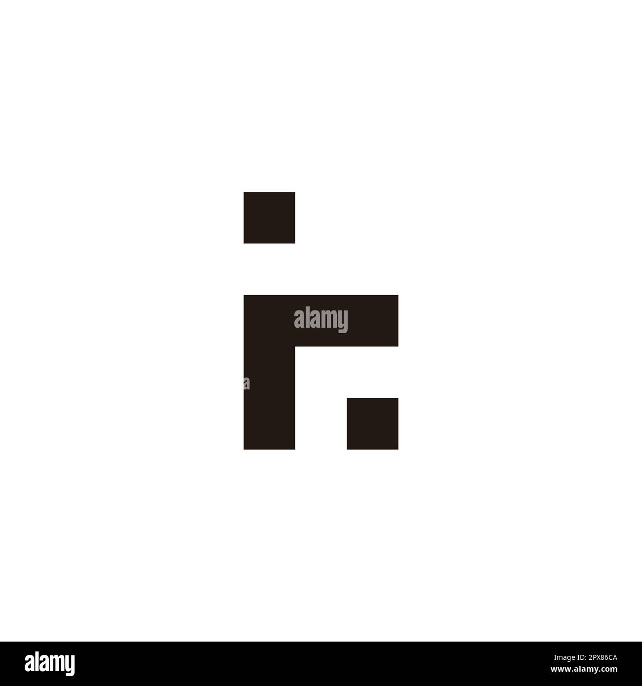 Letter r and t squares geometric symbol simple logo vector Stock Vector ...