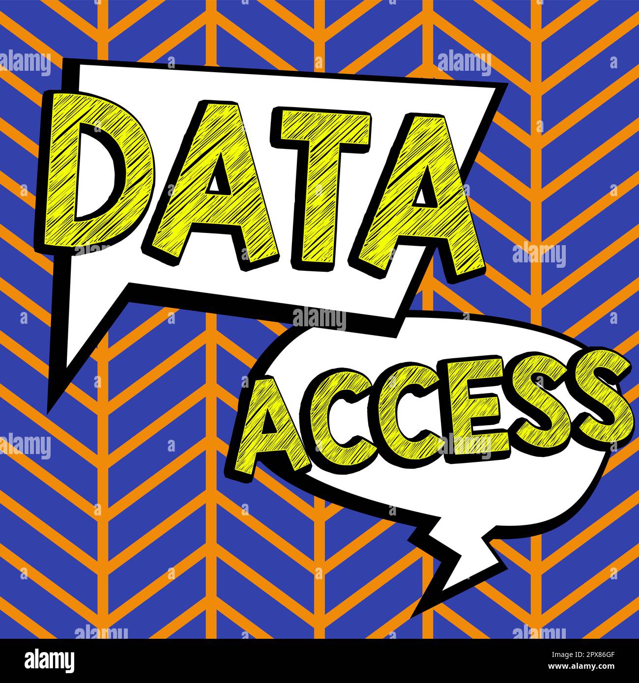 Hand writing sign Data Access, Business showcase a user's ability to access data stored within a ...