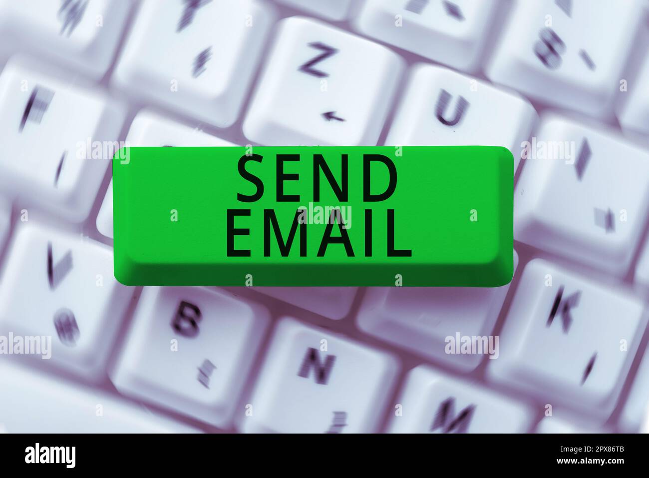 Hand writing sign Send Email, Business showcase the system for using computers to send messages ...