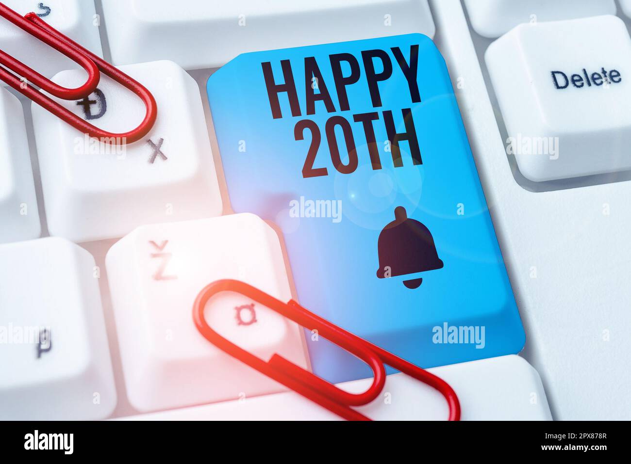 Writing displaying text Happy 20Th, Word Written on a joyful occasion ...