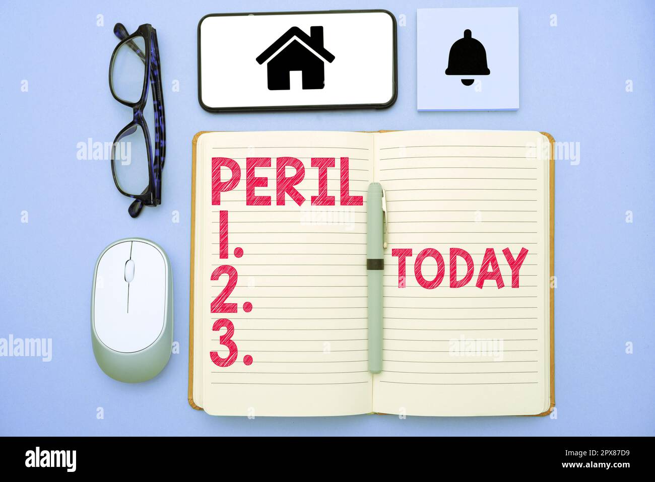 Inspiration showing sign Peril, Business overview indicates something ...