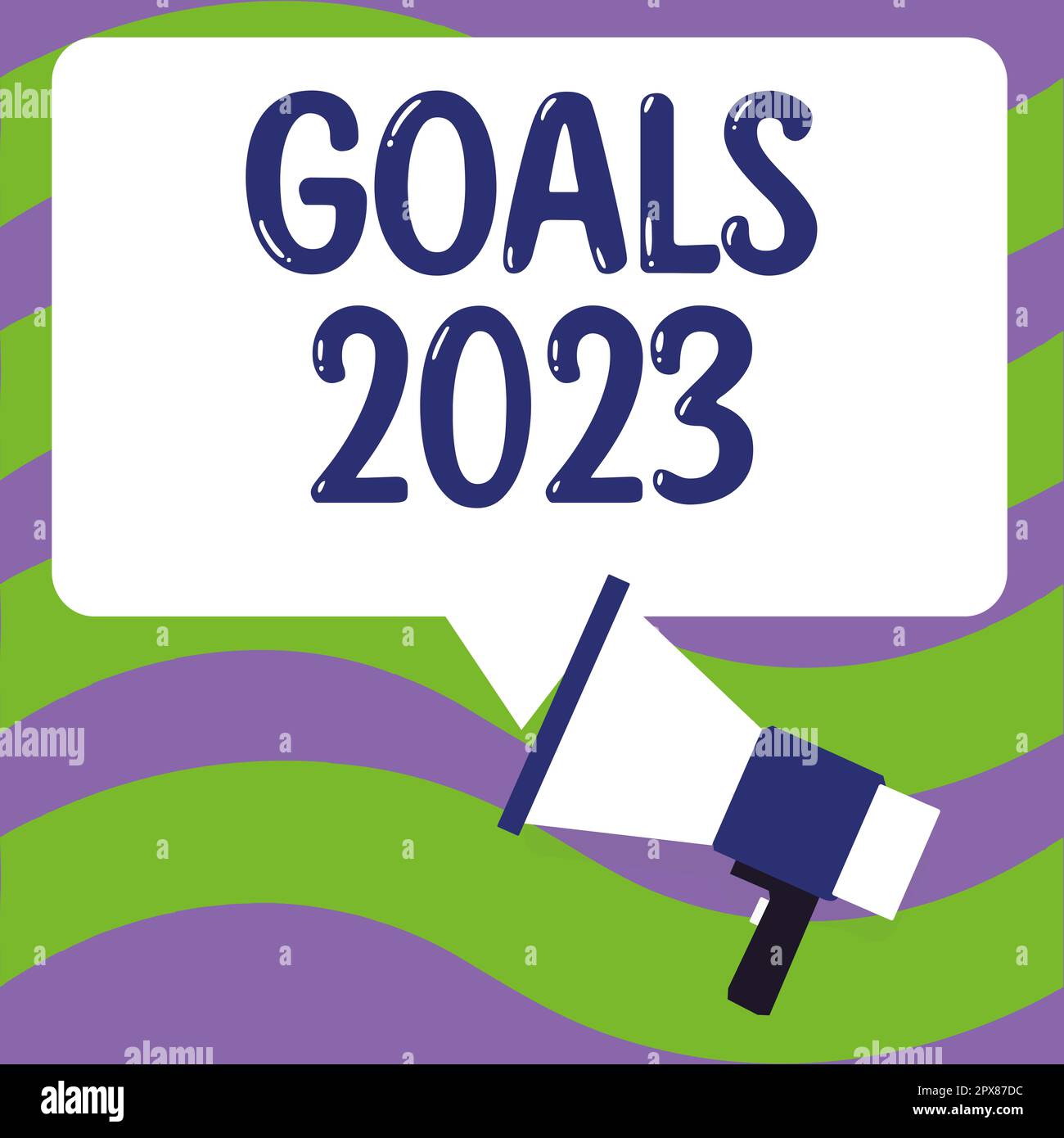 Conceptual display Goals 2023, Word for identifying something you want ...