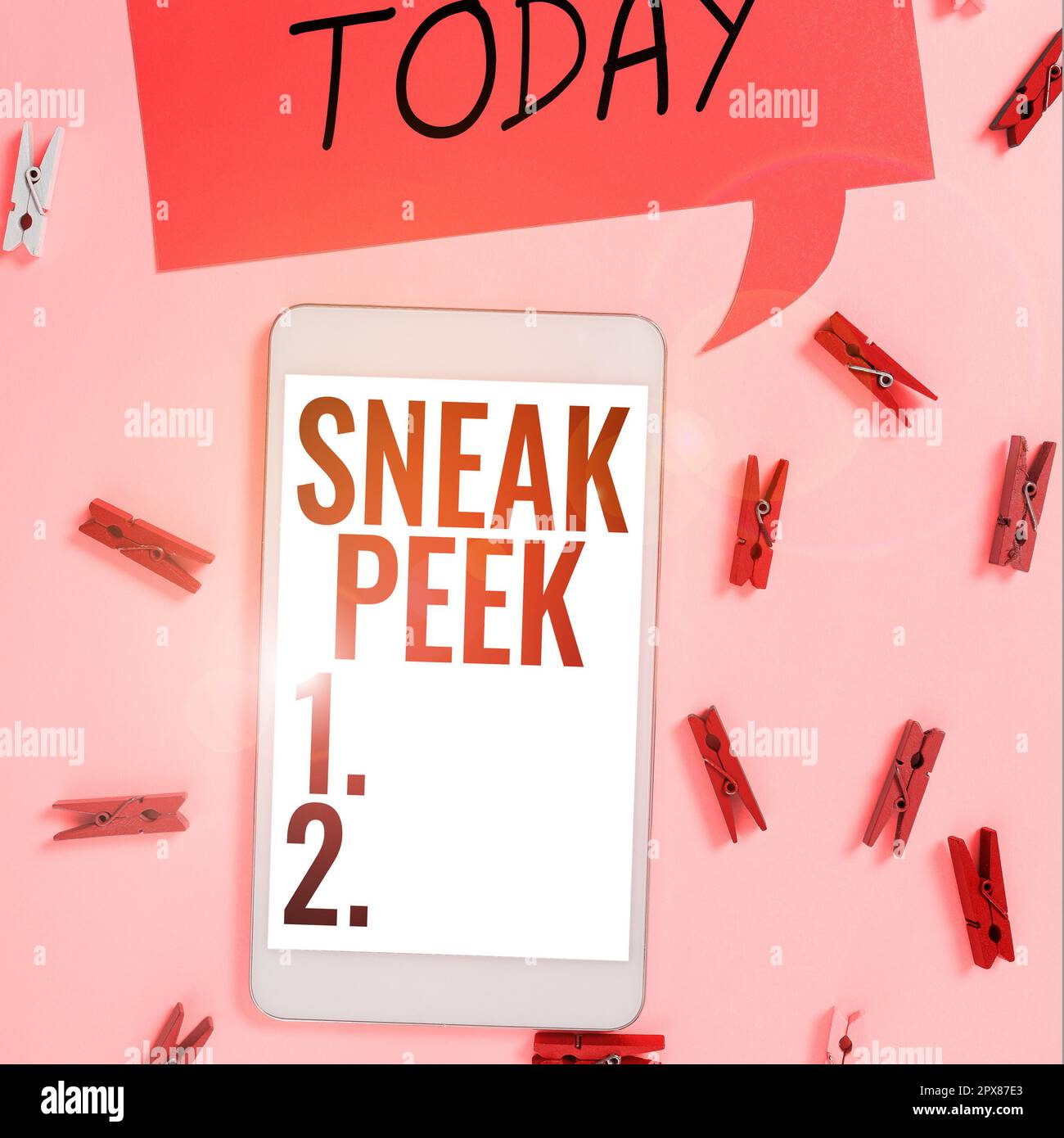 Text showing inspiration Sneak Peek, Concept meaning opportunity to see ...