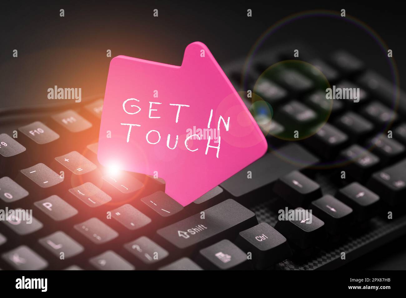 Inspiration showing sign Get In Touch, Business showcase Stay in ...