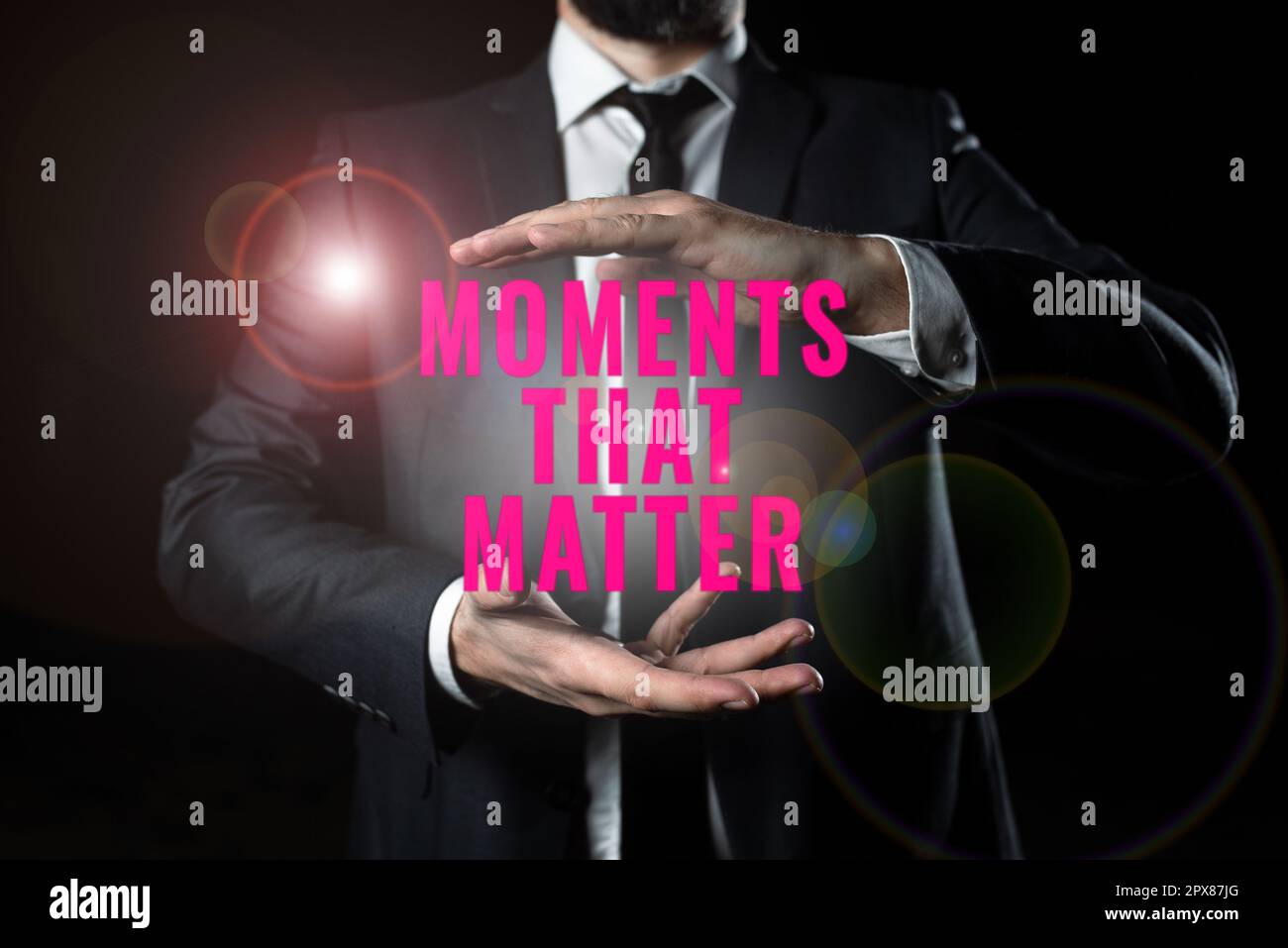 Text showing inspiration Moments That Matter, Business idea Meaningful ...