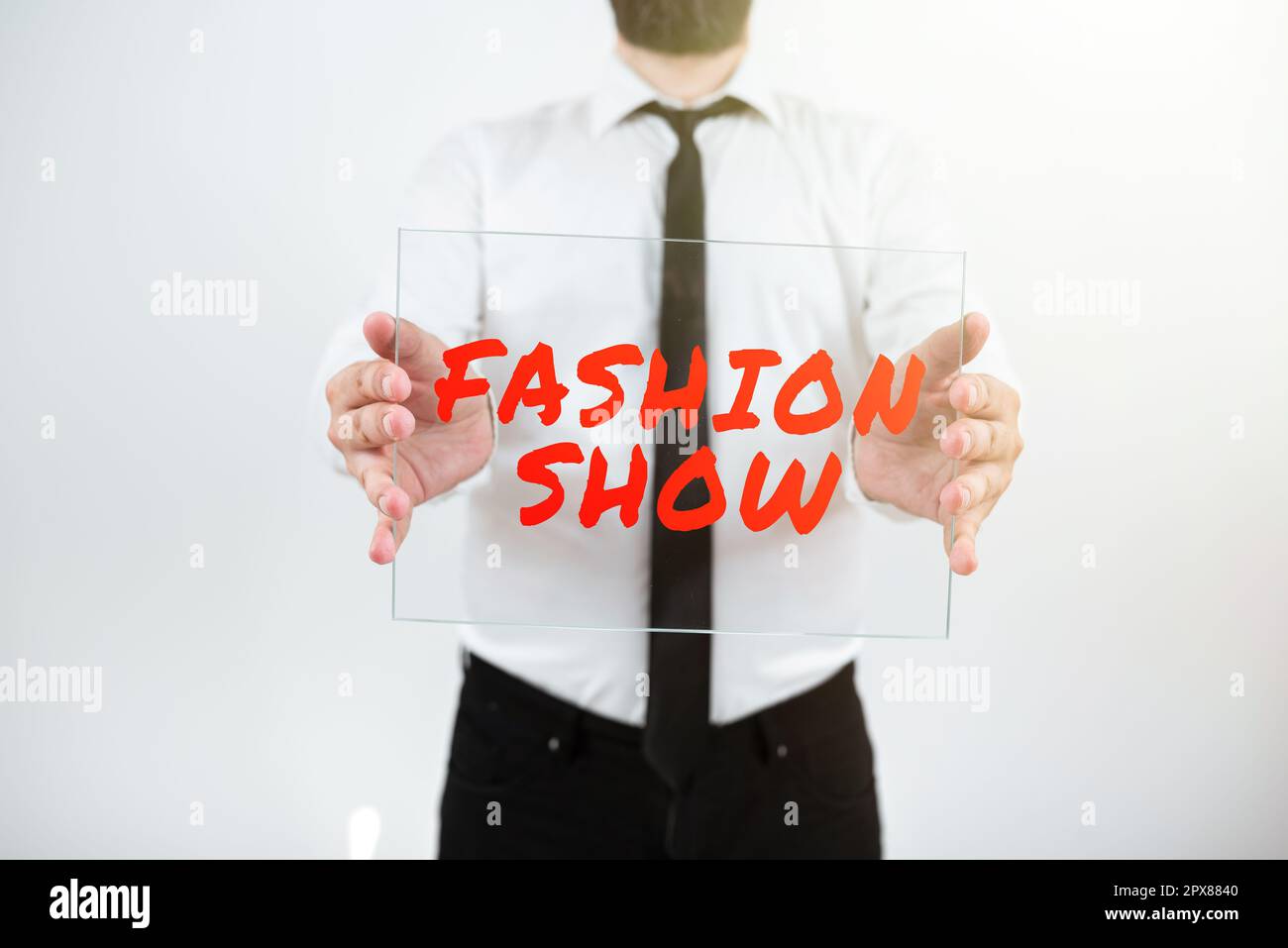 Writing displaying text Fashion Show, Word for exibition that involves ...