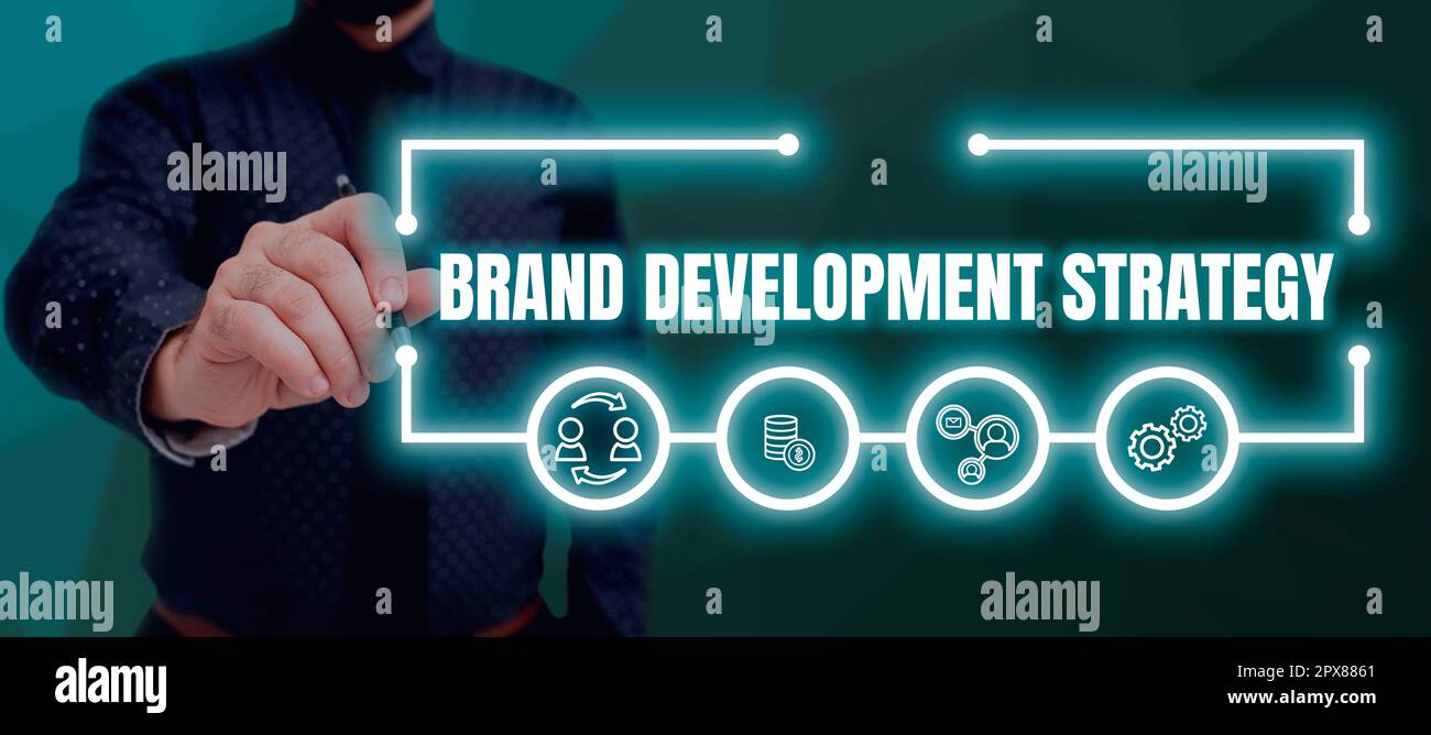 Conceptual caption Brand Development Strategy, Concept meaning Defining ...