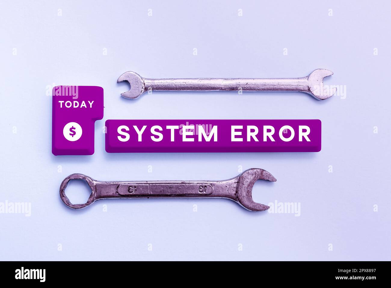 Conceptual display System Error, Word for Technological failure ...