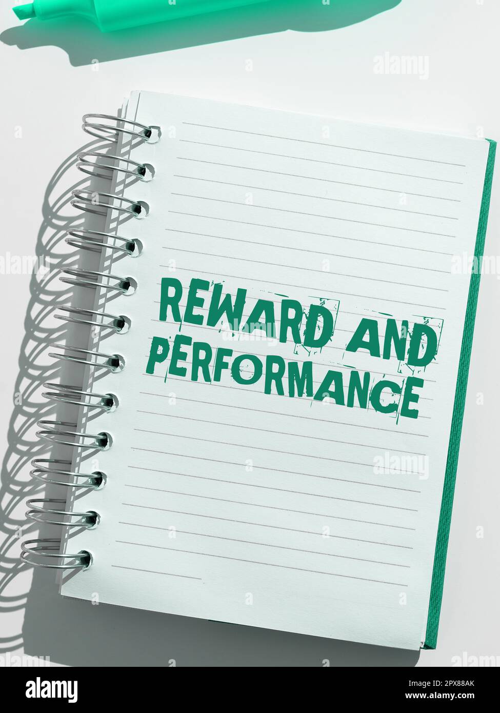Writing Displaying Text Reward And Performance Business Concept Given In Recognition Of Service
