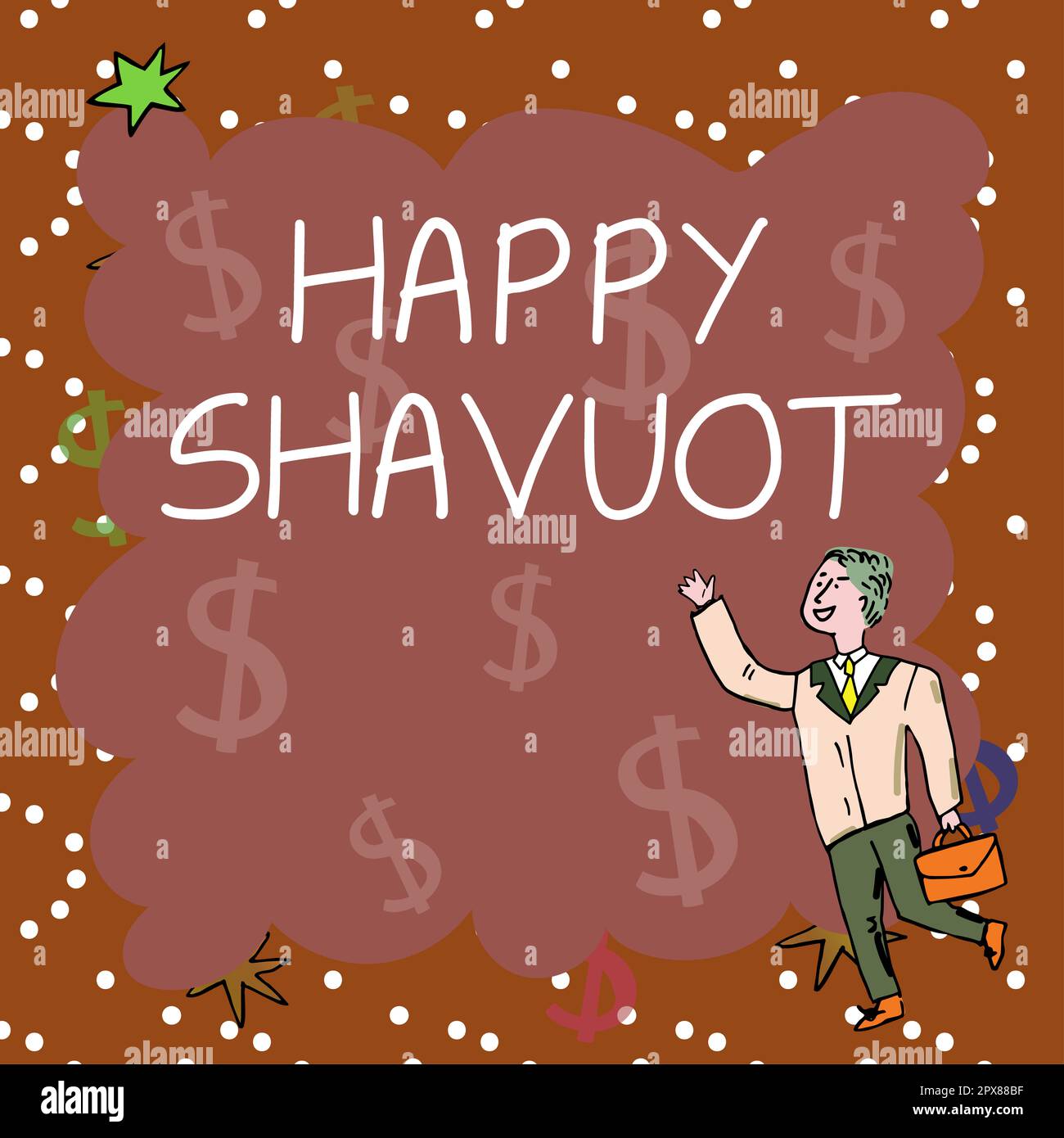 Text showing inspiration Happy Shavuot, Word Written on Jewish holiday ...
