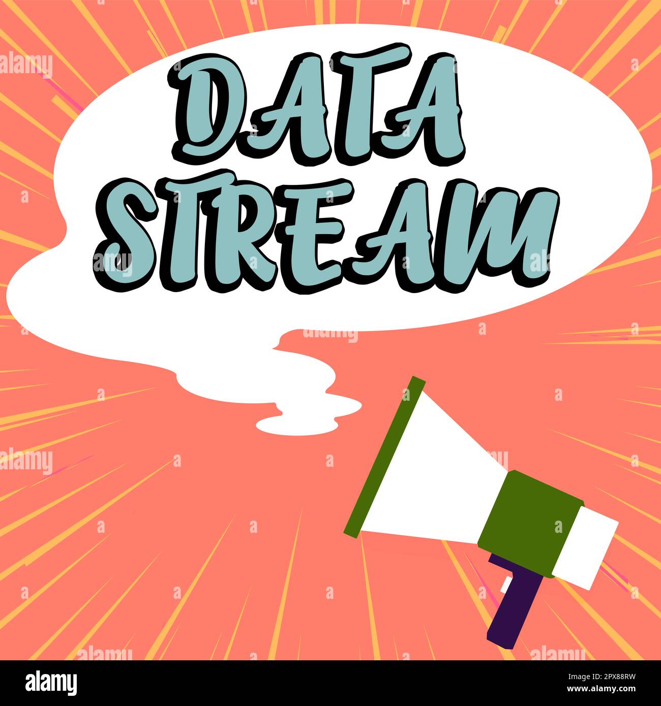 Hand writing sign Data Stream, Internet Concept sequence of digitally ...