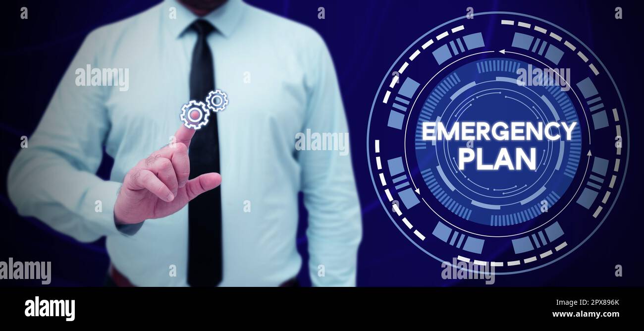 Conceptual display Emergency Plan, Word for Procedures for response to ...