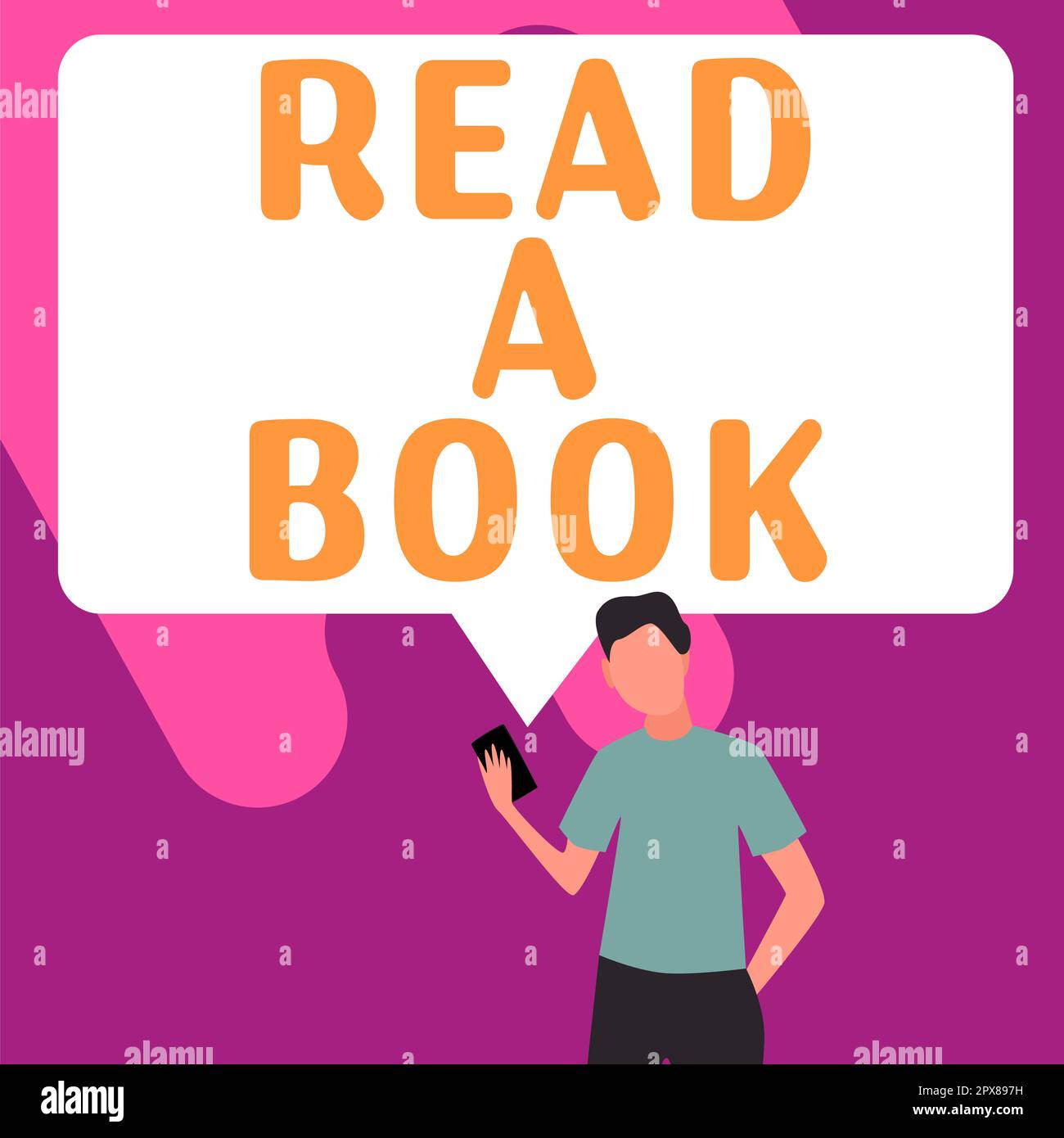 Hand writing sign Read A Book, Business idea Enjoy literature ...