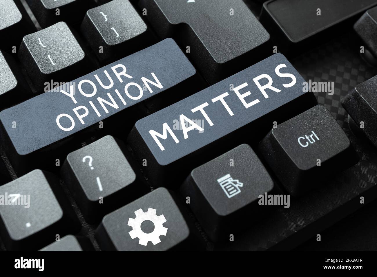 Conceptual caption Your Opinion Matters, Word for to Have your say ...