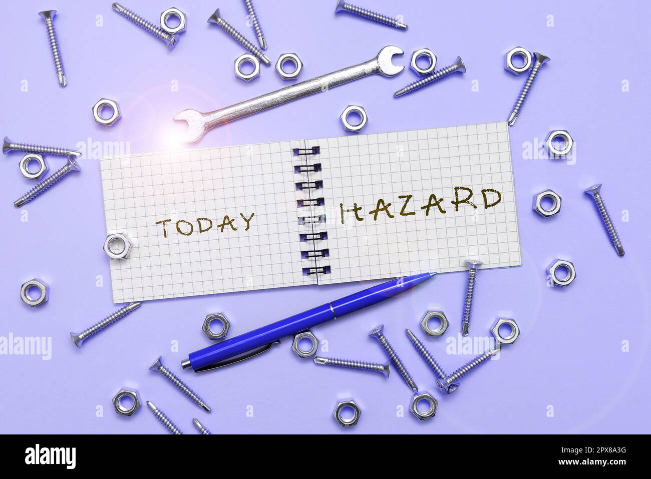 Handwriting text Hazard, Business concept account or statement ...