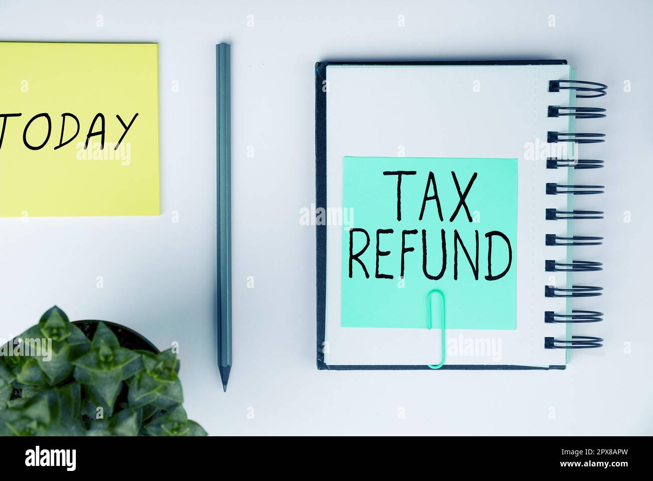 Conceptual caption Tax Refund, Business showcase applied when money ...