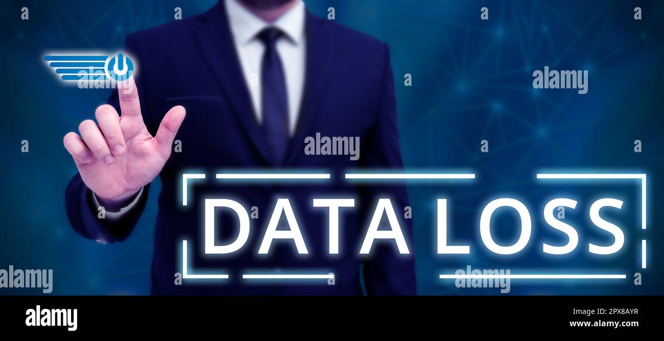 Conceptual caption Data Loss, Word for process or event that results in ...