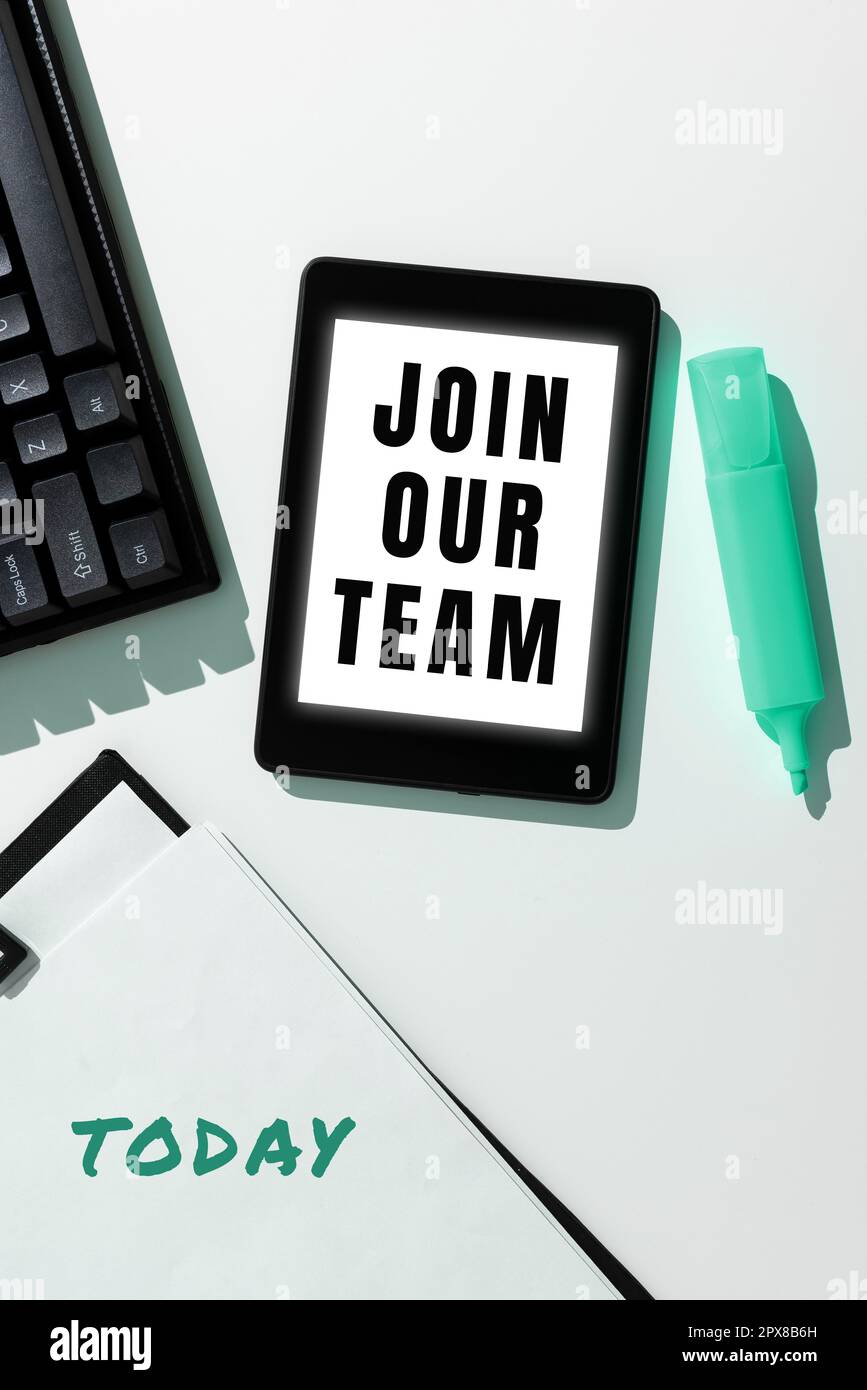 Inspiration showing sign Join Our Team, Business approach Allied ...