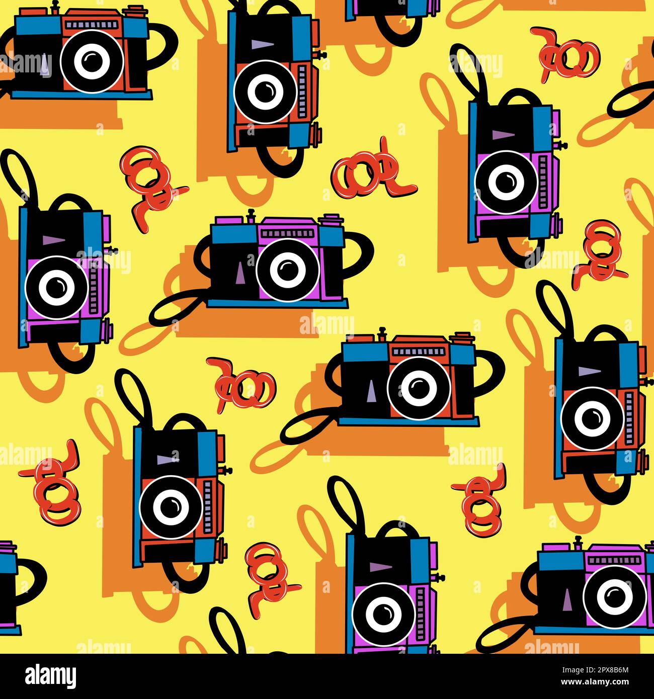 Seamless pattern in the style of y2k Creative. Print in the style of ...