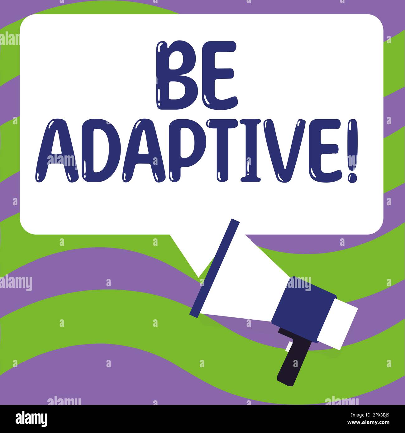 Handwriting text Be Adaptive, Concept meaning make the difference being ...