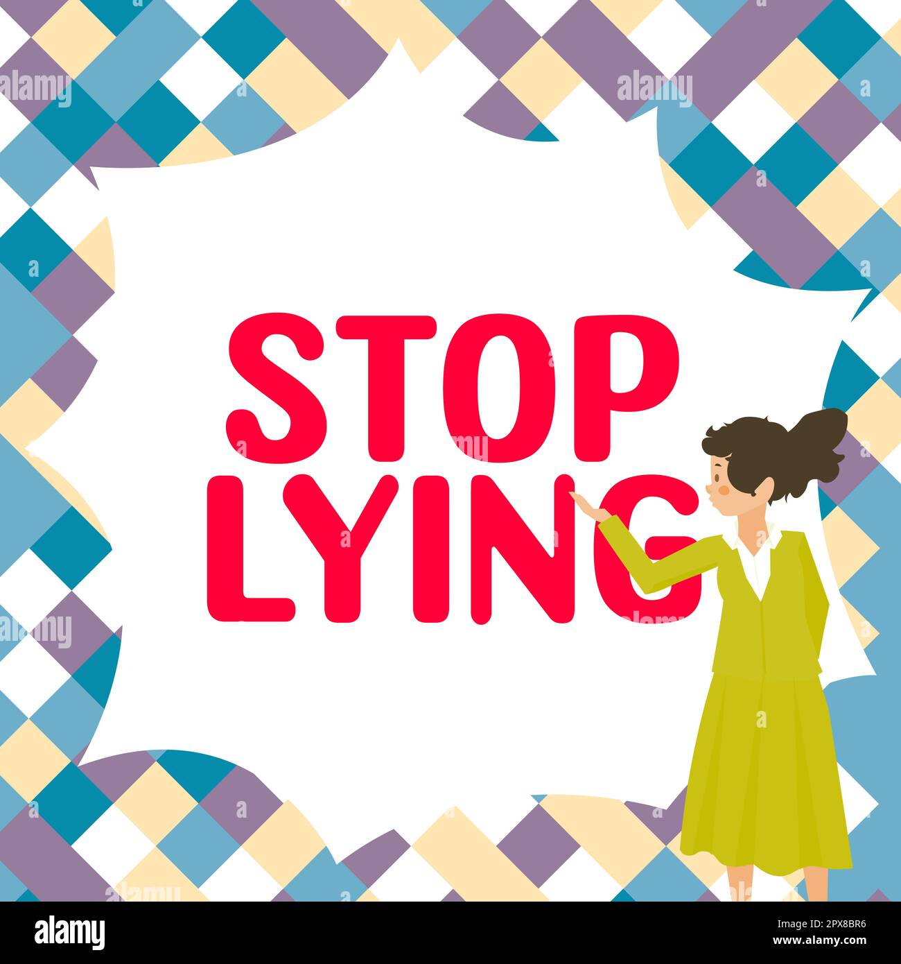 Hand writing sign Stop Lying, Business approach put an end on chronic ...