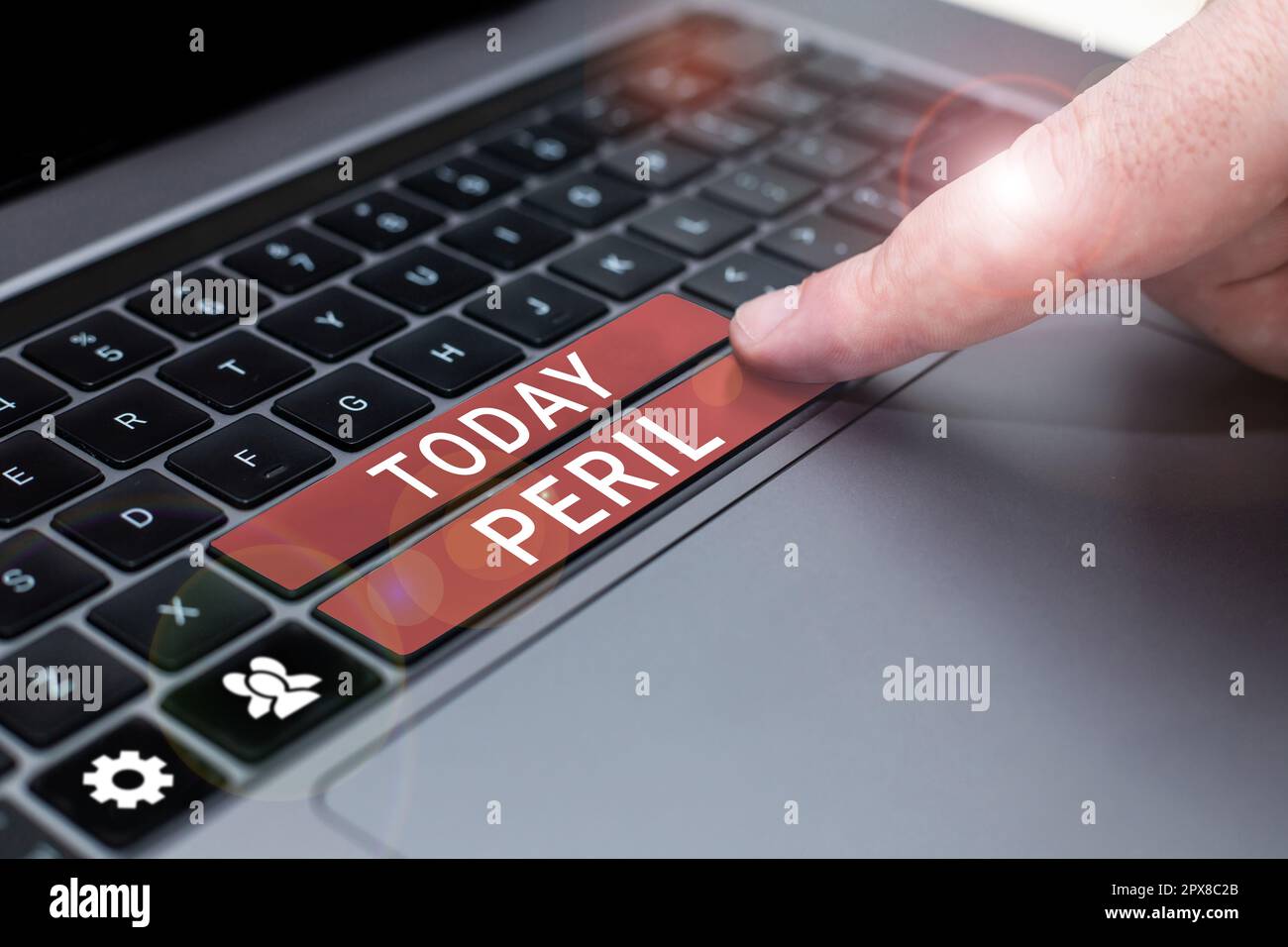 Text showing inspiration Peril, Business showcase indicates something ...