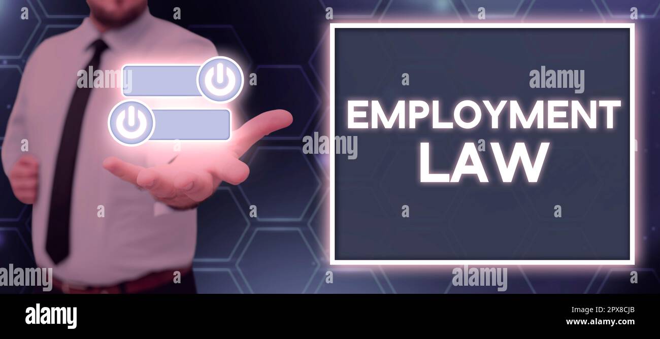 Writing displaying text Employment Law, Business concept deals with ...