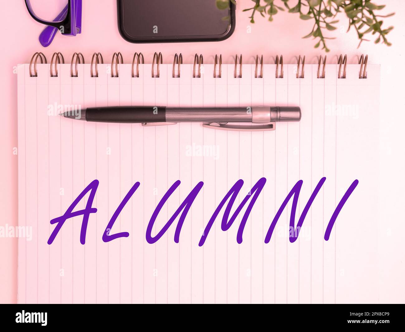 Text showing inspiration Alumni, Word Written on former pupil or ...