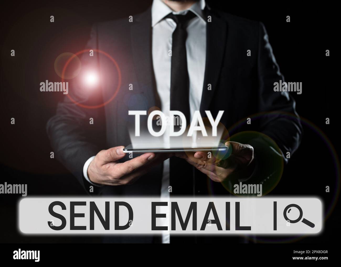 Handwriting text Send Email, Business concept the system for using computers to send messages ...